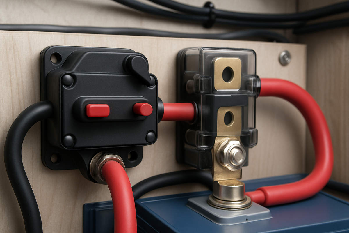 Fuses vs. Circuit Breakers for Your LiFePO4 Battery Bank