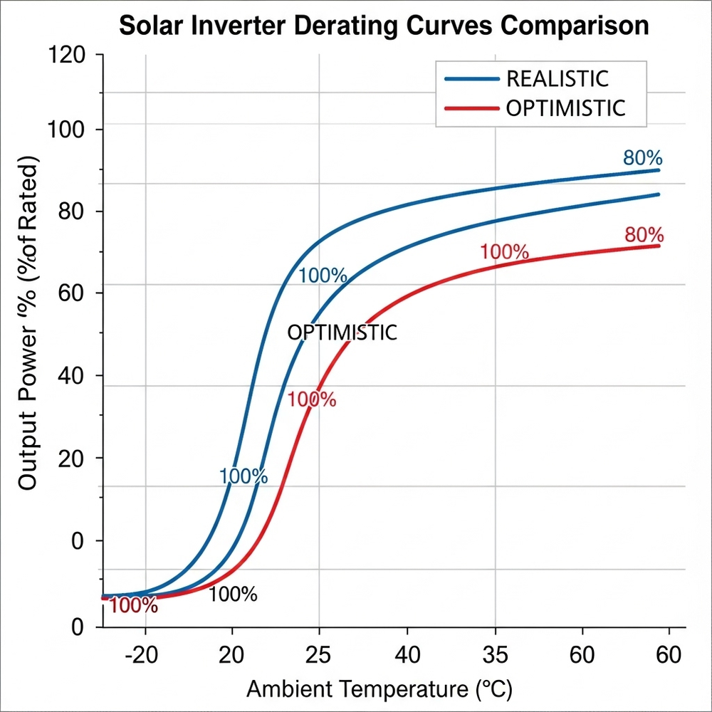 Data-Backed Derating Curves for Solar Inverters by Climate
