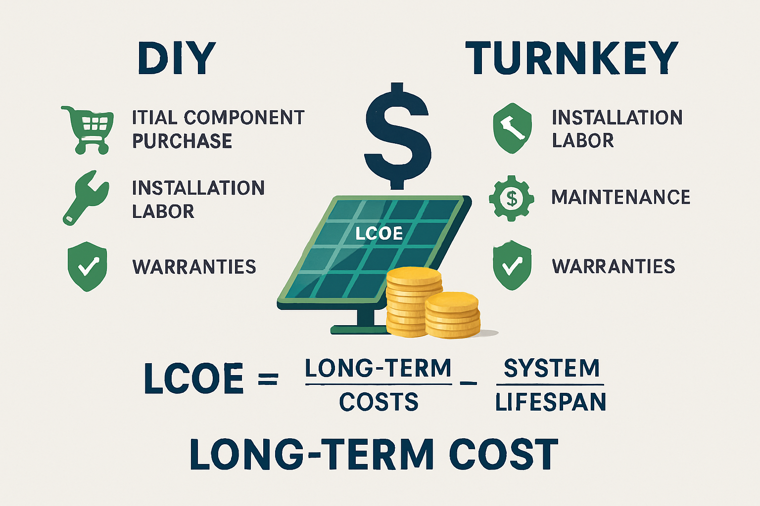 How to Compare DIY vs Turnkey Off-Grid Costs with LCOE