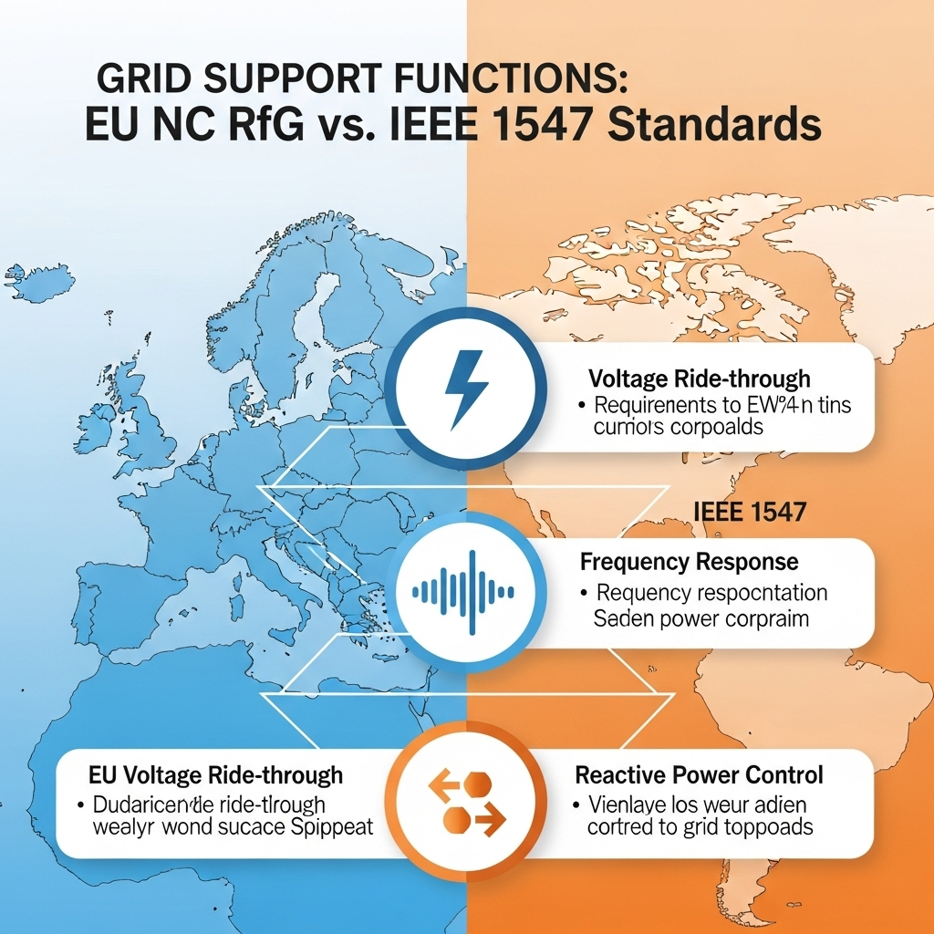 Inverter Grid Codes: NC RfG & IEEE 1547 Analysis - Anern