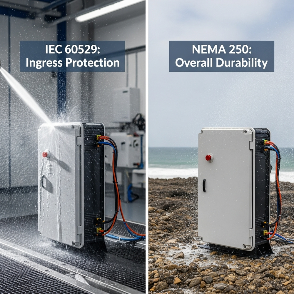 IEC 60529 vs NEMA 250: Picking the Right Weatherproof Standard