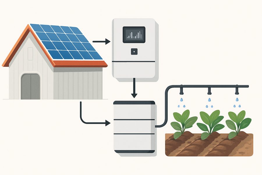 Blueprint: Hybrid Inverter + Drip Automation for Smallholders