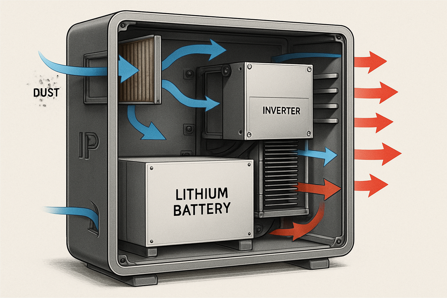 Blueprint: IP-Rated Airflow Design for Solar Storage - Anern