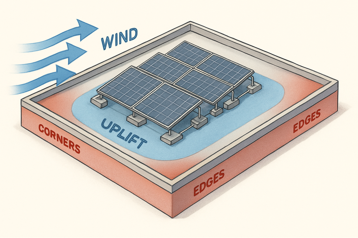 Case Study: Re-rating Ballasted Arrays after ASCE 7-22