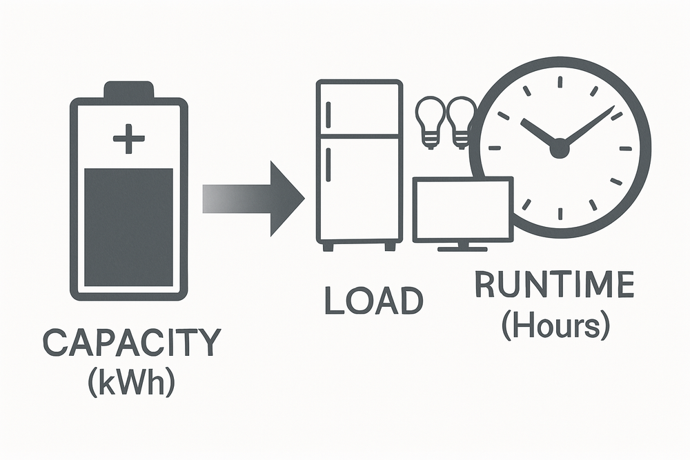 battery capacity vs runtime explained