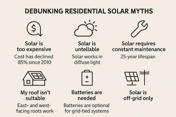 Solar Myths vs Facts: What Every New Homeowner Should Know