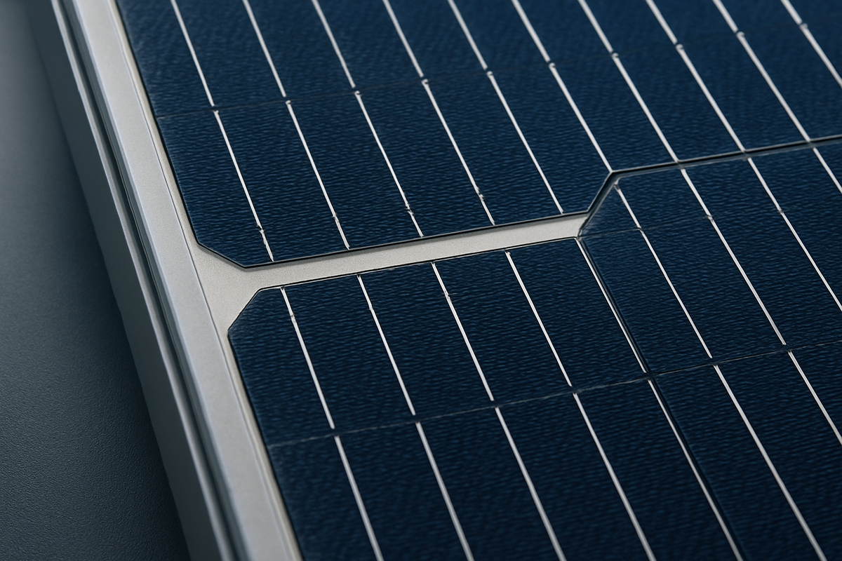 solar panel close up