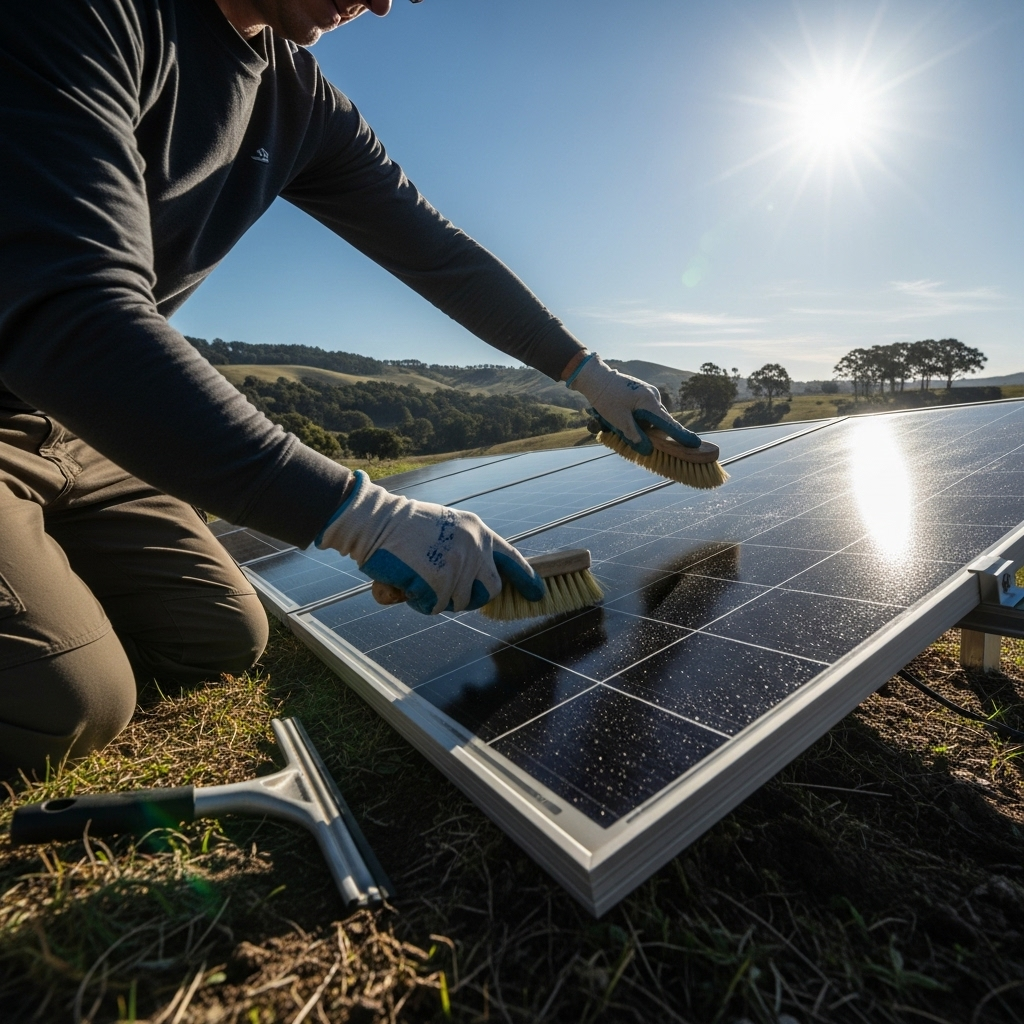 Maintaining Solar Panels Off‑Grid