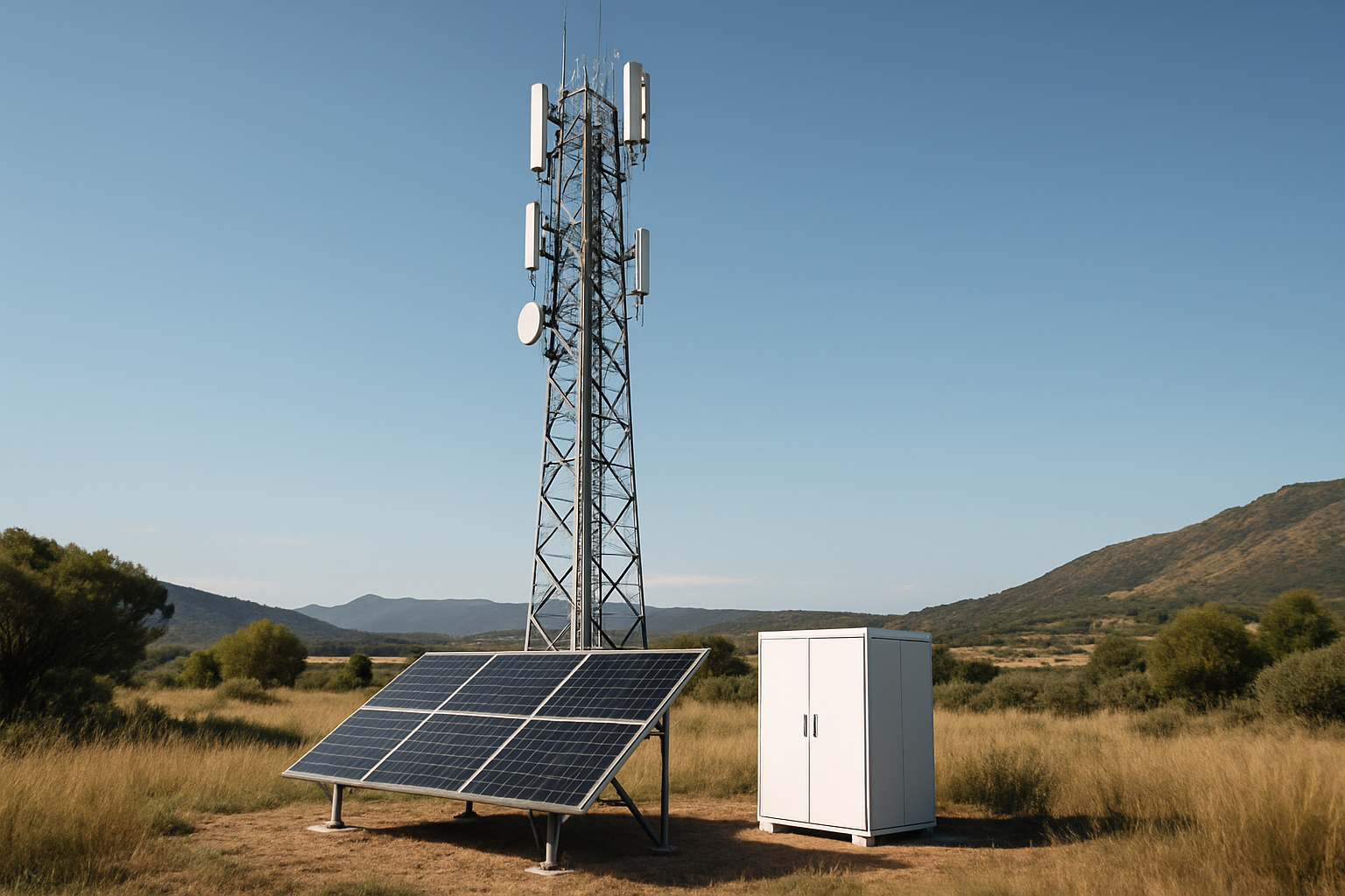 Solar & LiFePO4 ESS for Remote Telecom Towers | Anern