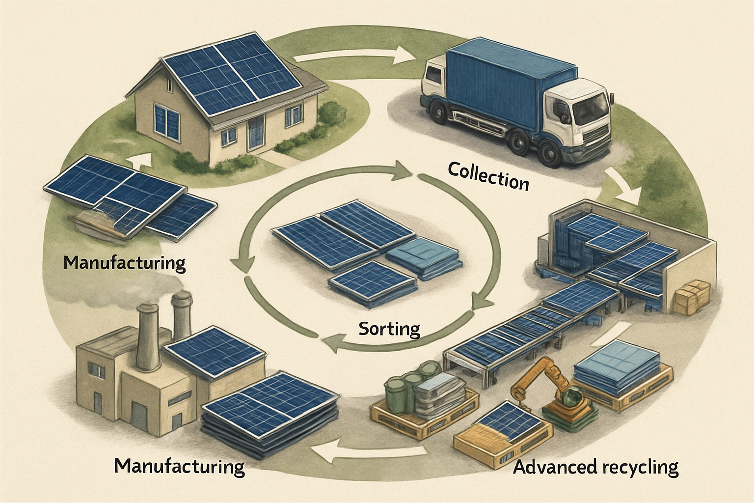 Solar PV Circular Economy: Recycling & Reuse - Anern
