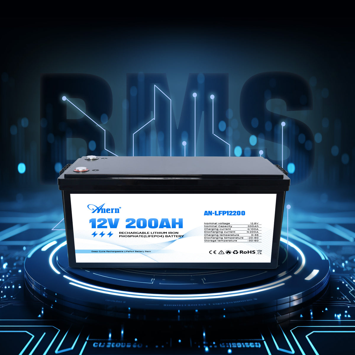 12V 100Ah LiFePO4 | Deep Cycle Solar Battery